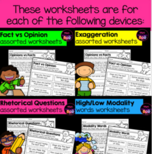 Persuasive Devices Worksheets | Made By Teachers