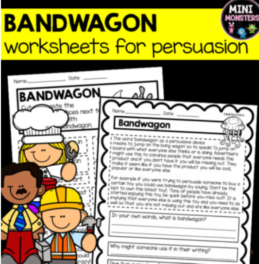 Bandwagon Worksheets | Made By Teachers