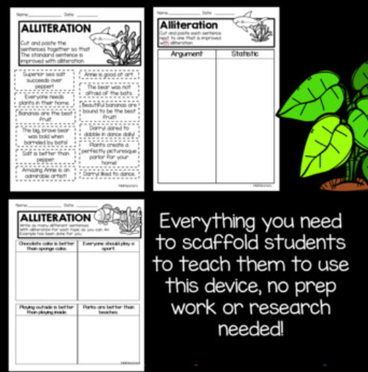 Alliteration Worksheets | Made By Teachers