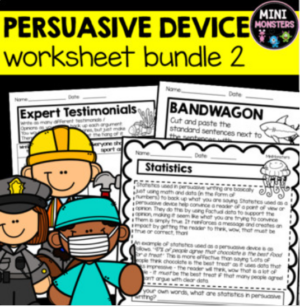 Persuasive Devices Worksheets Packet 2 | Made By Teachers