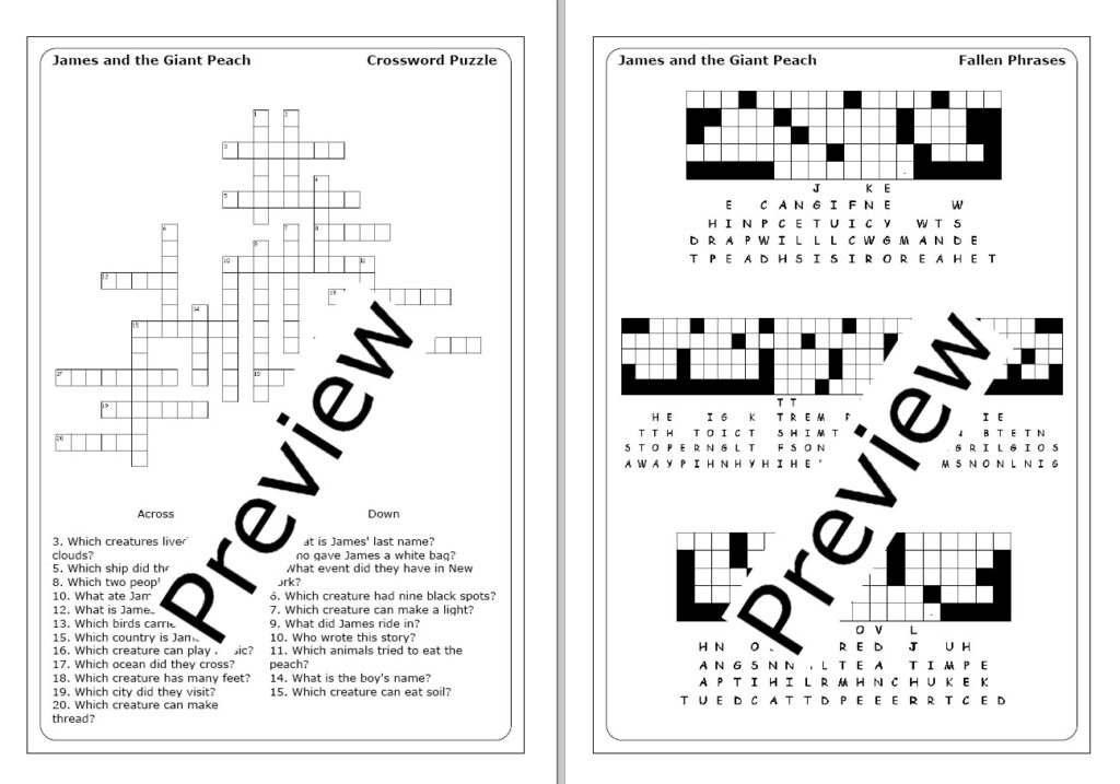 Roald Dahl "James and the Giant Peach" worksheets | Made By Teachers