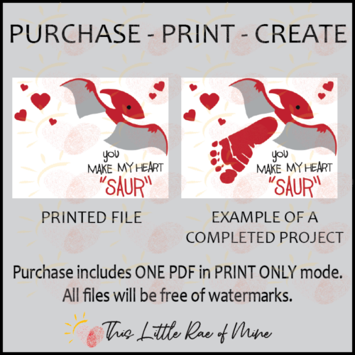 You make my heart saur - dinosaur - Valentine's Day - printable ...