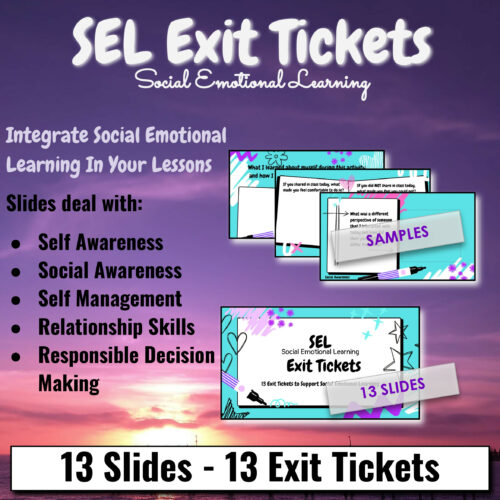 SEL Exit Tickets | Social Emotional Exit Tickets | Made By Teachers