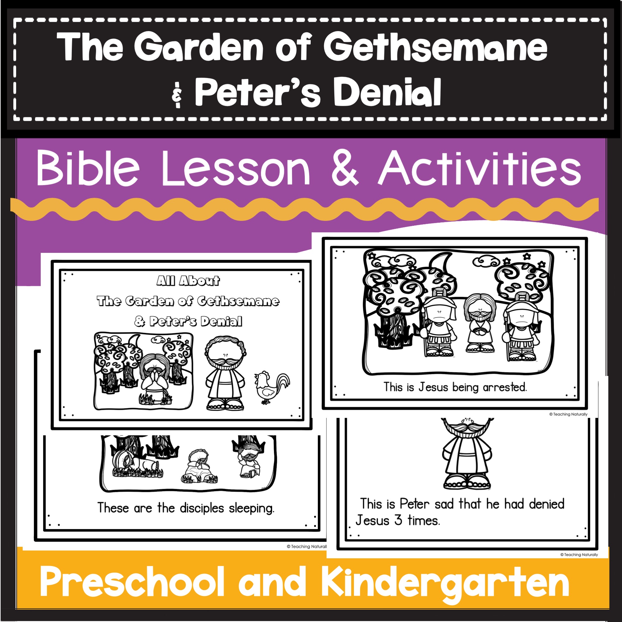 Garden of Gethsemane and Peter's Denial Easter Bible Lesson for ...