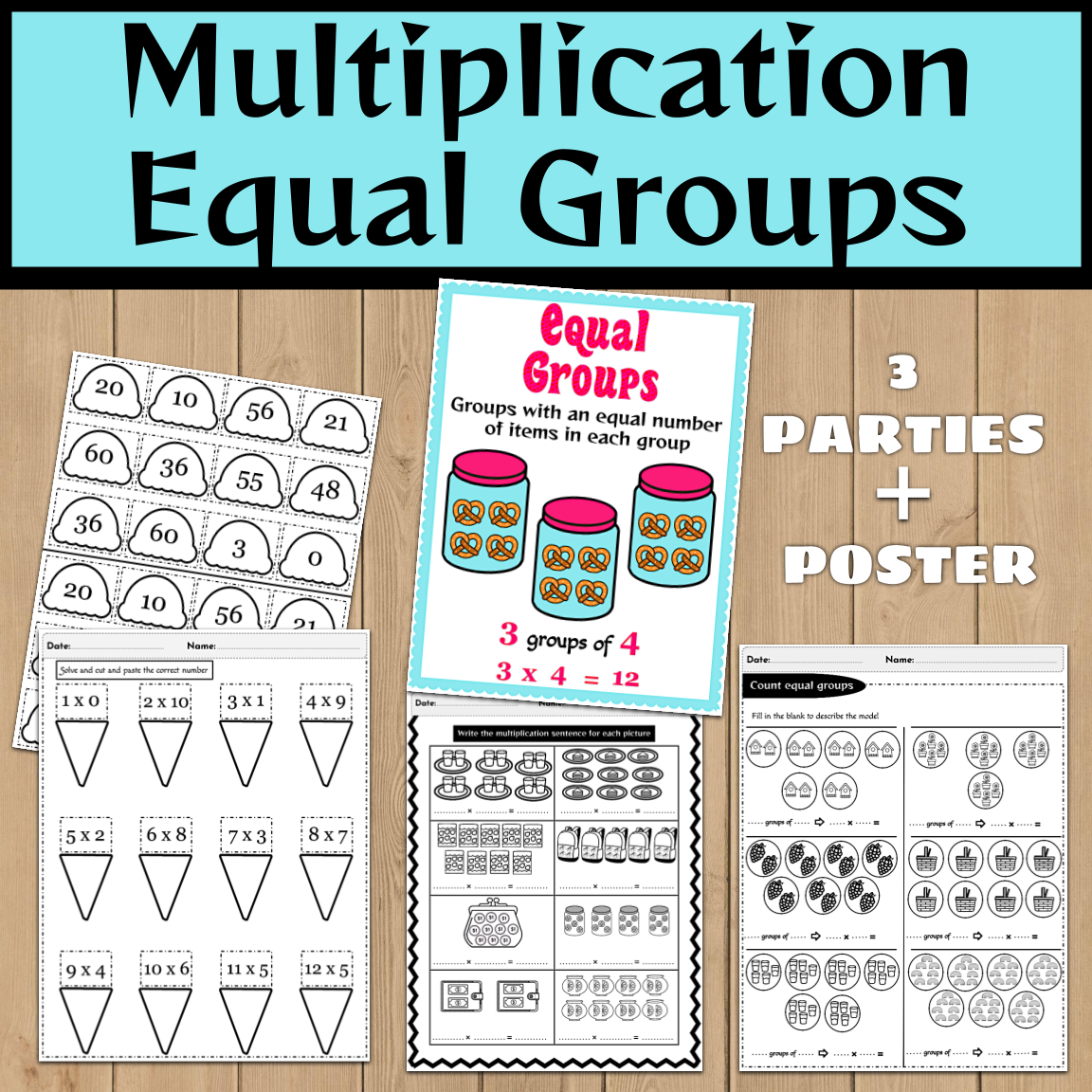 Distributive Property With Arrays Equal Groups Multiplication