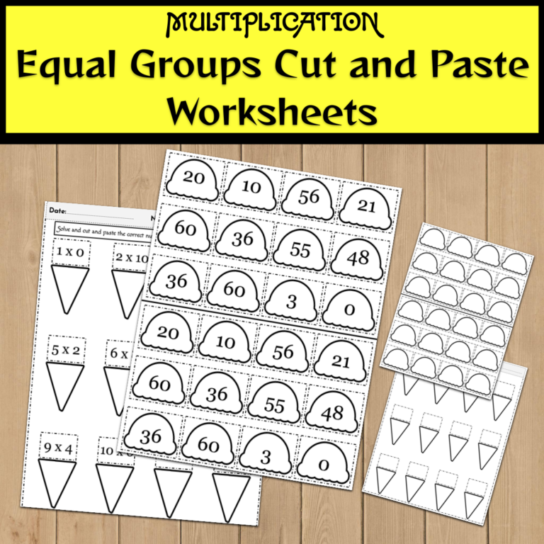 Introduction To Multiplication Worksheets - Multiplication Equal Groups ...