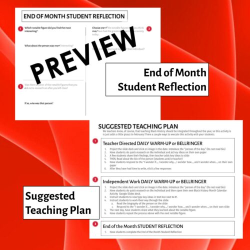 Black History Month: 28 DAILY WARM UPS | BELL RINGERS | 4/5th Middle ...