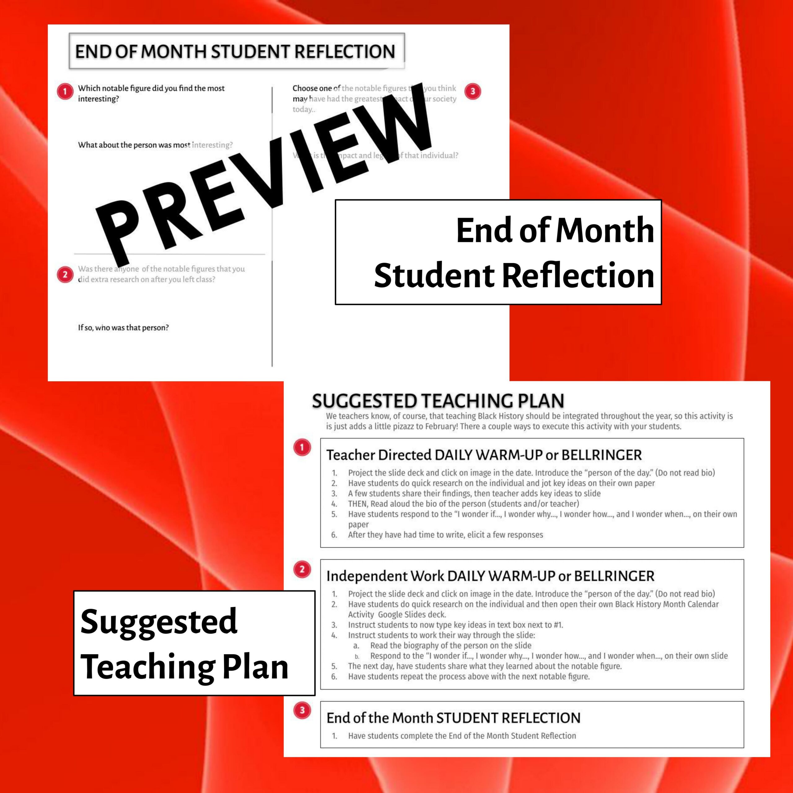 Black History Month: 28 DAILY WARM UPS | BELL RINGERS | 4/5th Middle ...