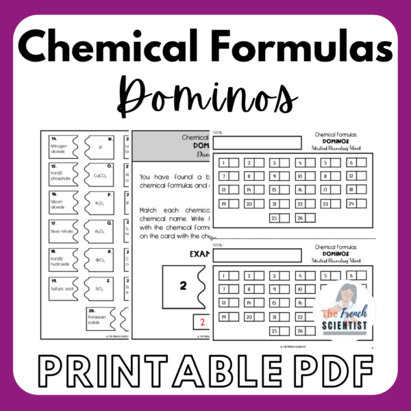 CHEMISTRY Naming Compounds & Writing Chemical Formulas BUNDLE 2 | Made ...