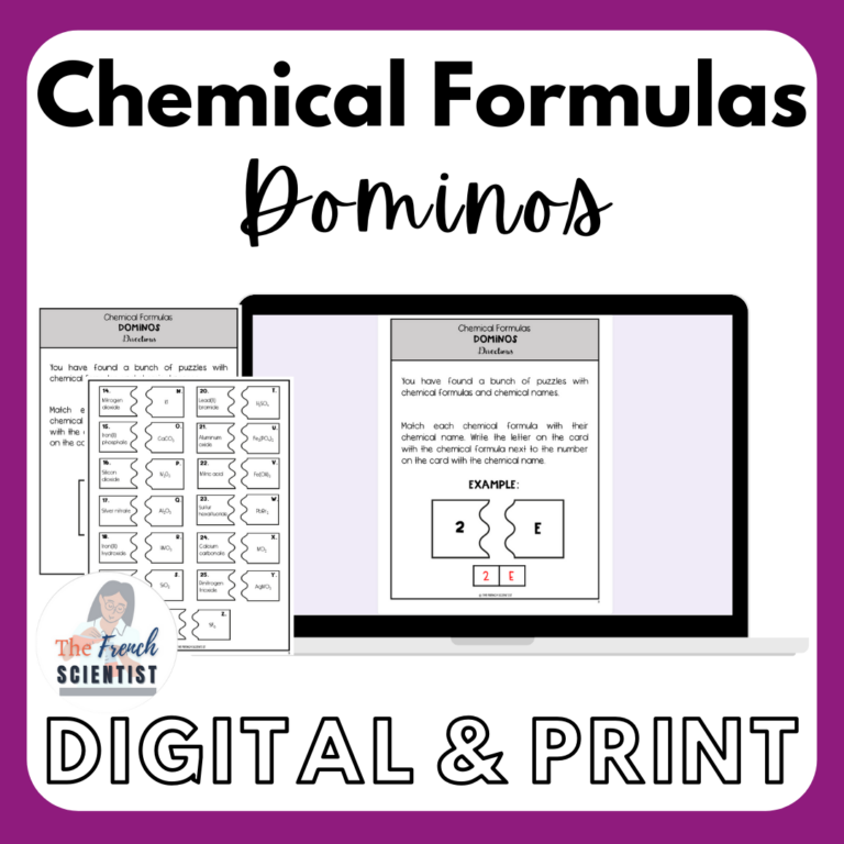 CHEMISTRY Writing Chemical Formulas Practice Worksheets | Made By Teachers
