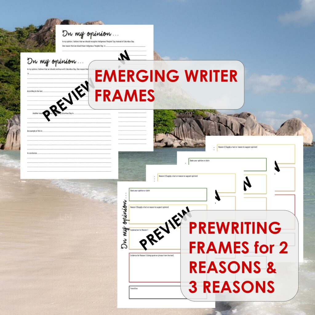 Columbus Day or Indigenous Peoples' Day Activities | Opinion Writing ...