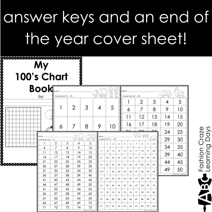 100s Chart Monthly Practice and Scaffolded Sheets | Made By Teachers