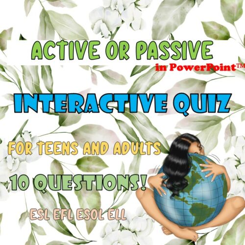 BE GOING TO FUTURE PASSIVE VOICE ESL interactive grammar game quiz ...