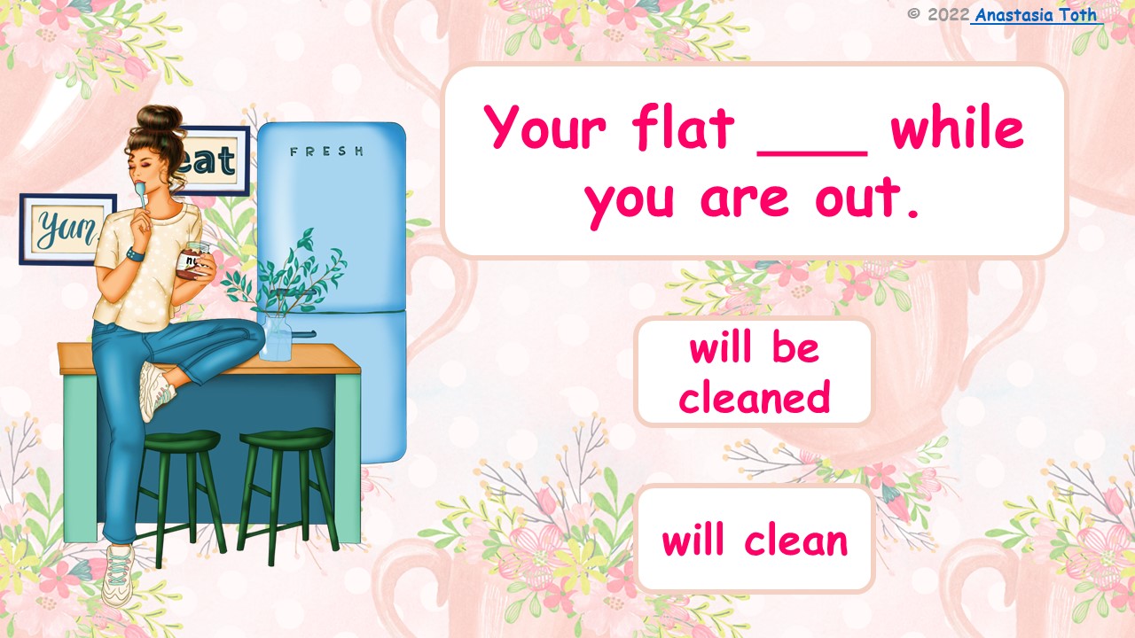 FUTURE SIMPLE PASSIVE VOICE ESL interactive grammar game quiz test ...