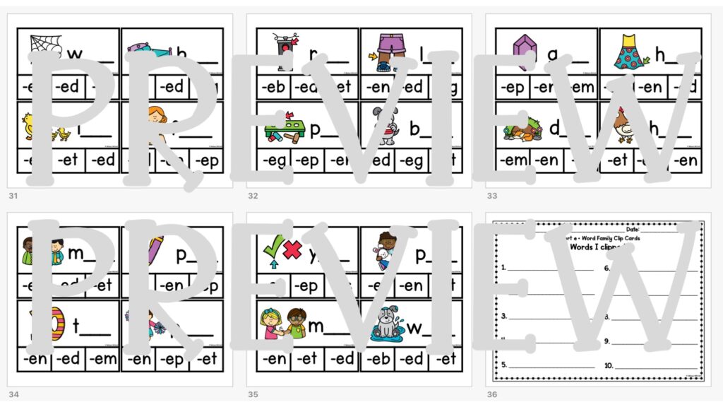 Short e CVC Words Phonics Centers and Games | Made By Teachers