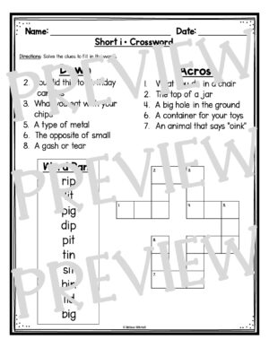 CVC Words Short i Phonics Worksheets | Made By Teachers