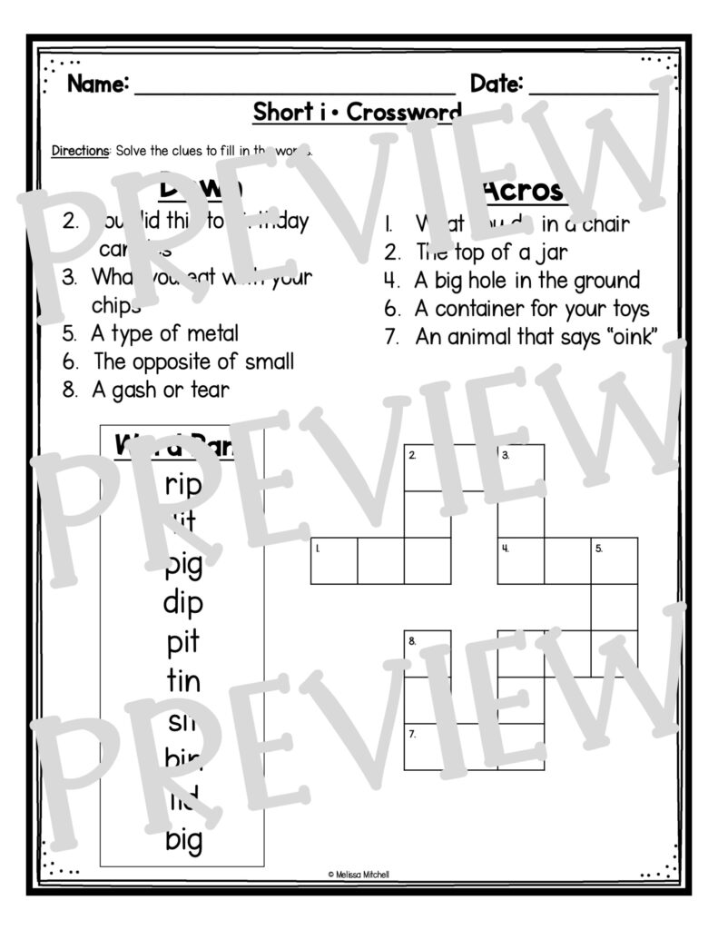 CVC Words Short i Phonics Worksheets | Made By Teachers