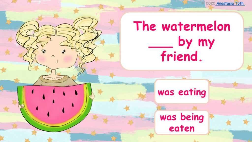 PAST CONTINUOUS PROGRESSIVE PASSIVE VOICE ESL interactive grammar game ...