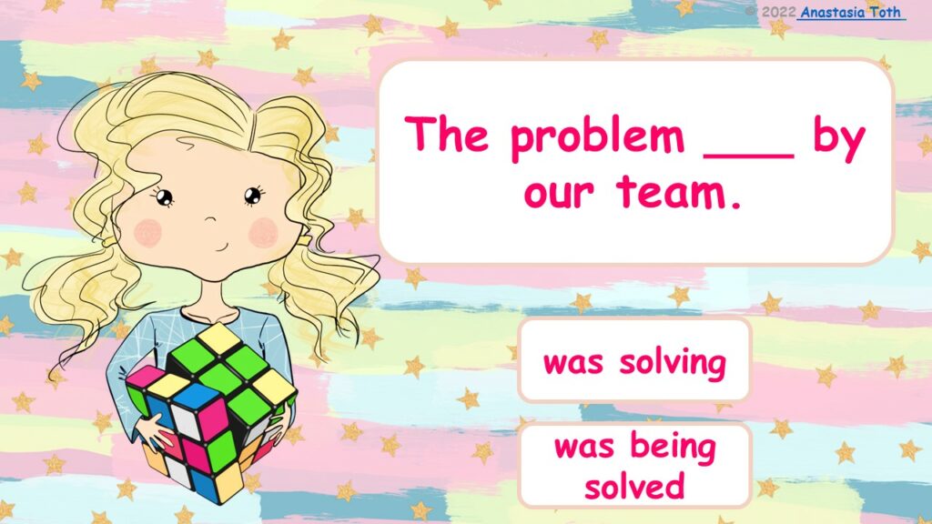 PAST CONTINUOUS PROGRESSIVE PASSIVE VOICE ESL interactive grammar game ...