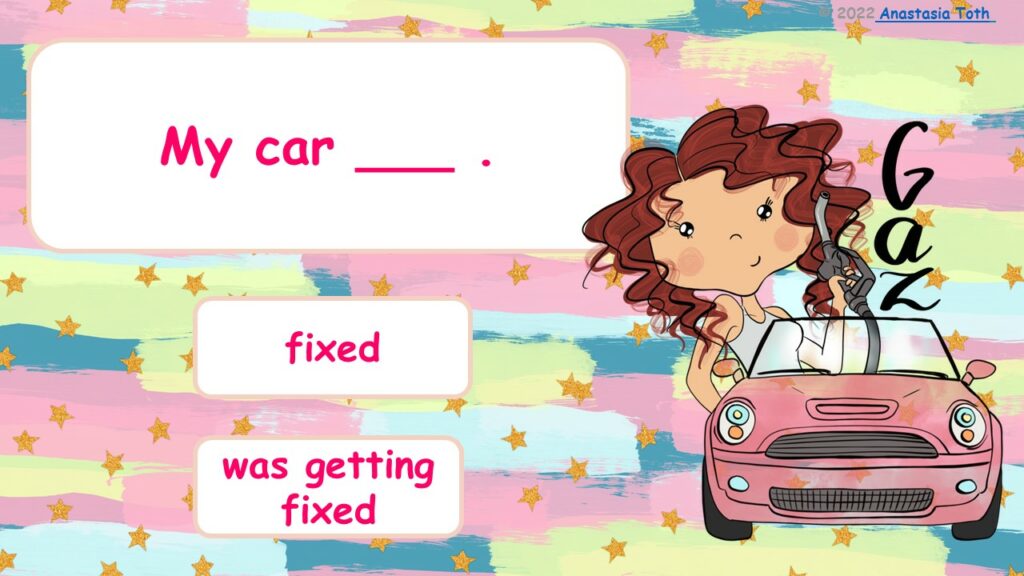 PAST CONTINUOUS PROGRESSIVE PASSIVE VOICE ESL interactive grammar game ...