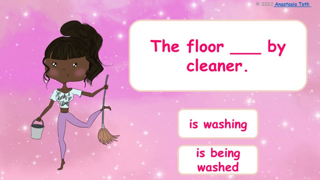 PRESENT CONTINUOUS PROGRESSIVE PASSIVE VOICE ESL interactive grammar ...