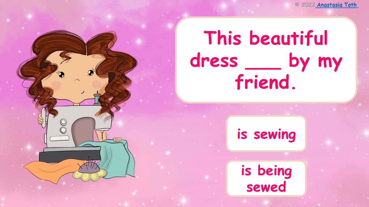 PRESENT CONTINUOUS PROGRESSIVE PASSIVE VOICE ESL interactive grammar ...