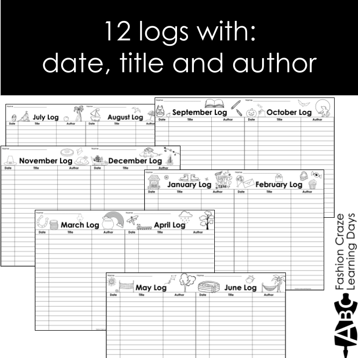 Monthly Reading Logs for K-5 | Made By Teachers
