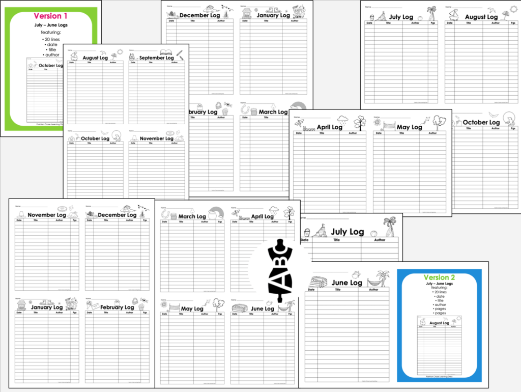 Monthly Reading Logs for K-5 | Made By Teachers