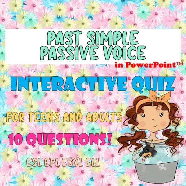 PAST SIMPLE PASSIVE VOICE ESL interactive grammar game quiz test | Made ...