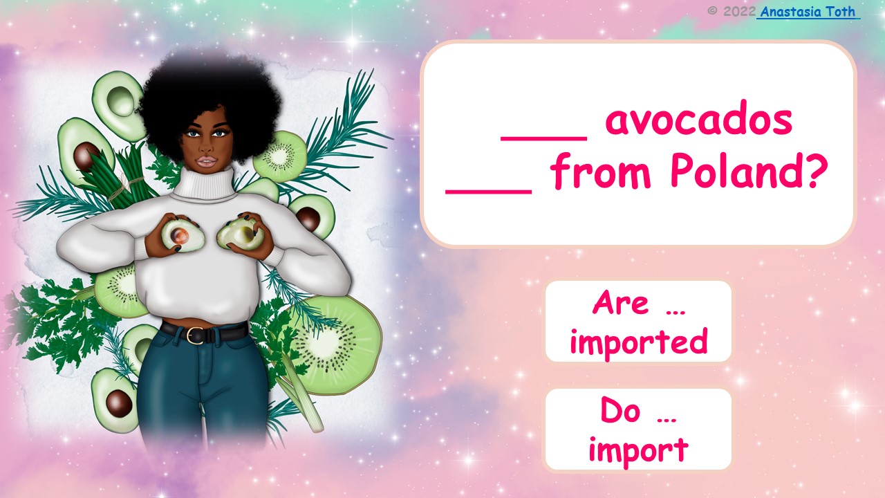 PRESENT SIMPLE PASSIVE VOICE ESL interactive grammar game quiz test ...