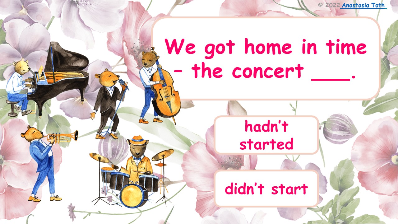 PAST PERFECT interactive game quiz | ESL grammar activity exercises ...