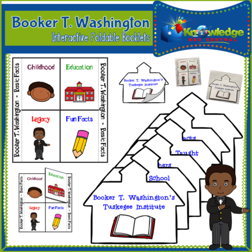 Booker T. Washington Interactive Foldable Booklets | Made By Teachers