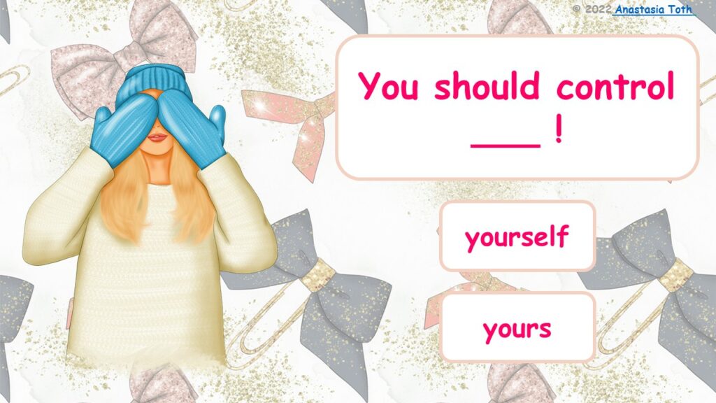 REFLEXIVE PRONOUNS interactive game quiz test ESL EFL grammar ...