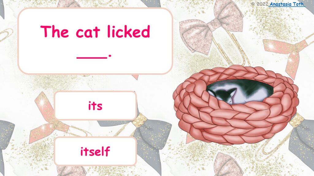 REFLEXIVE PRONOUNS interactive game quiz test ESL EFL grammar ...