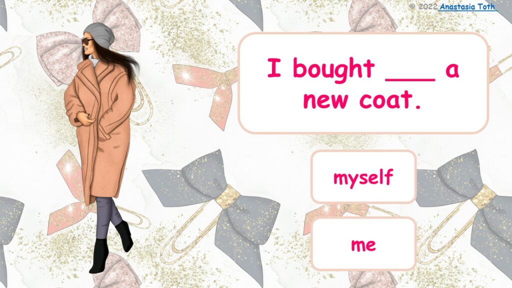 REFLEXIVE PRONOUNS interactive game quiz test ESL EFL grammar ...