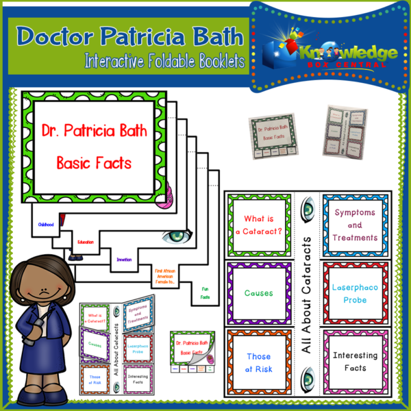 Doctor Patricia Bath Interactive Foldable Booklets | Made By Teachers