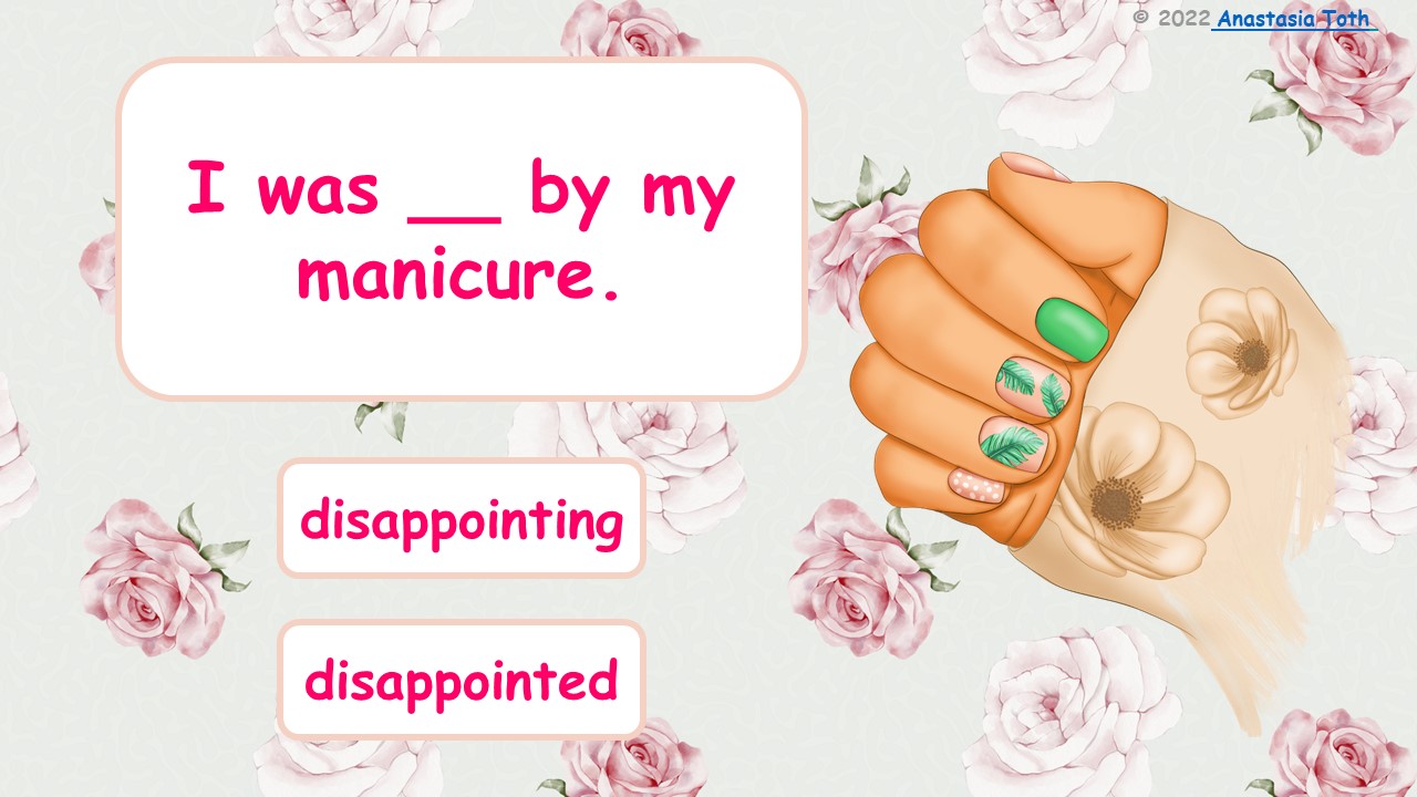 -ED or -ING ADJECTIVES interactive game quiz test ESL grammar ...