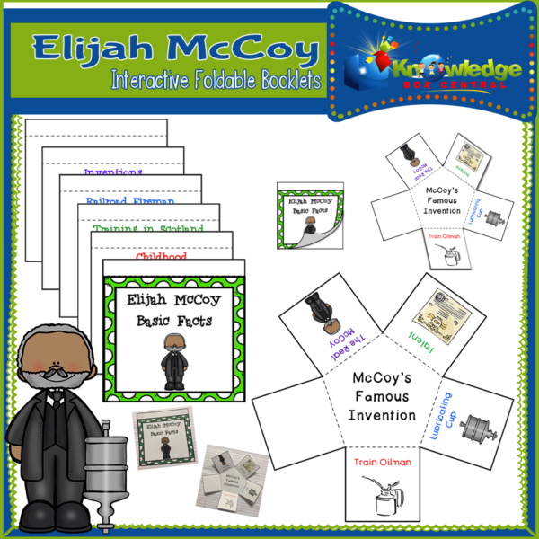 Elijah McCoy Interactive Foldable Booklets | Made By Teachers