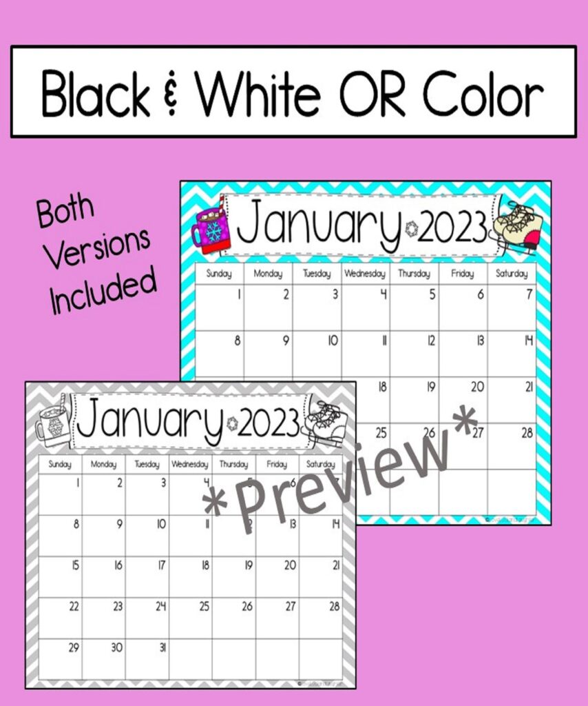Editable Calendars 2023 Spanish English | Made By Teachers