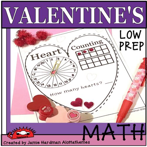 Valentine's Day |Ten frame | math centers | counting | number ...