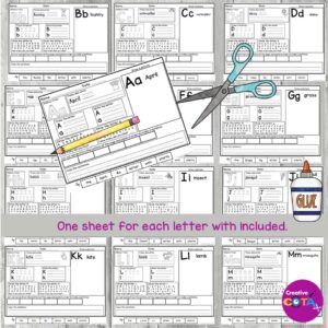 Spring ABC Letter Formation and Identification Handwriting Worksheets ...