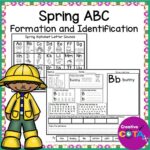 Spring ABC Letter Formation and Identification Handwriting Worksheets ...