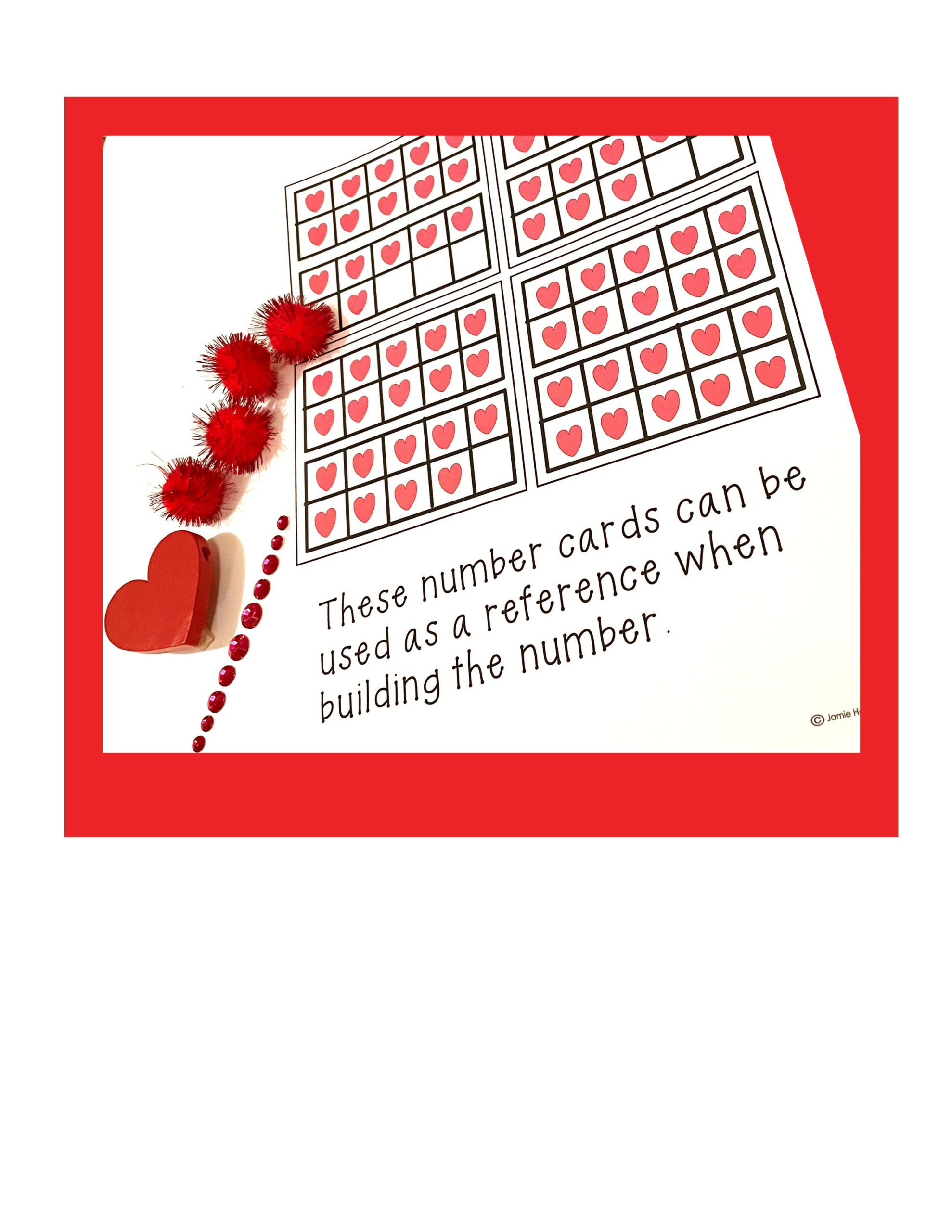 Valentine's Day |Ten frame | math centers | counting | number ...