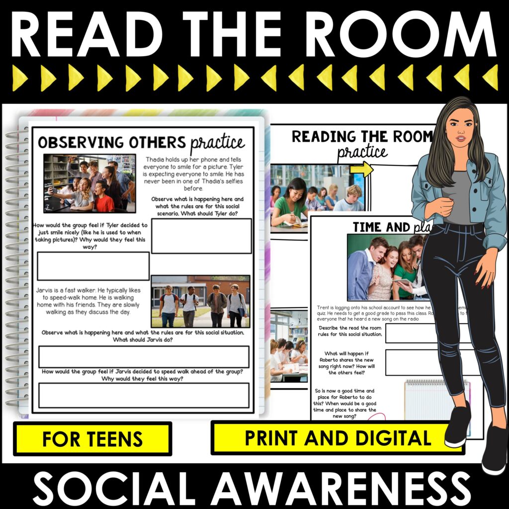 Read the room social skills activities for social and situational ...