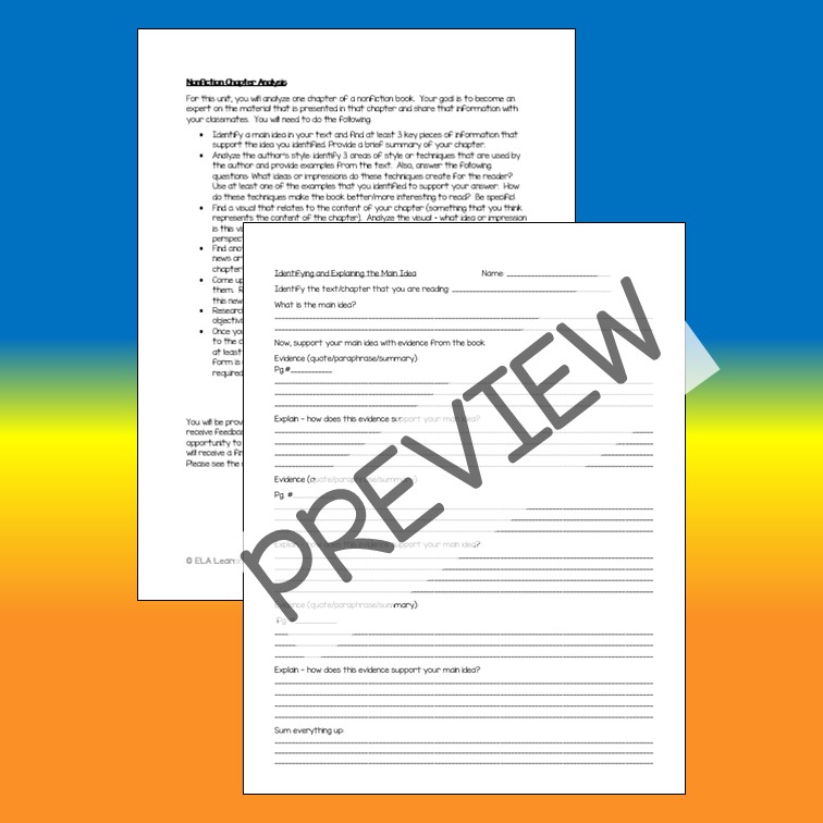 General Nonfiction Book Study Unit | Made By Teachers