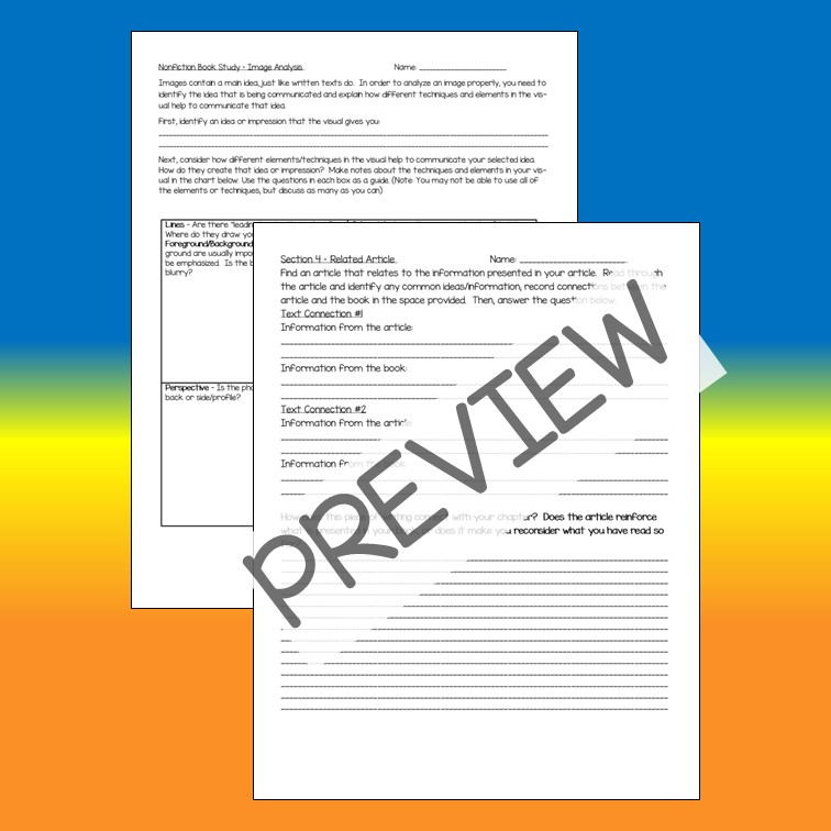 General Nonfiction Book Study Unit | Made By Teachers