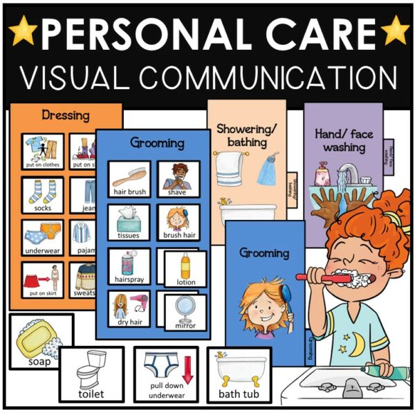 Personal Care Visual Communication Cards Schedules and Task Analysis ...