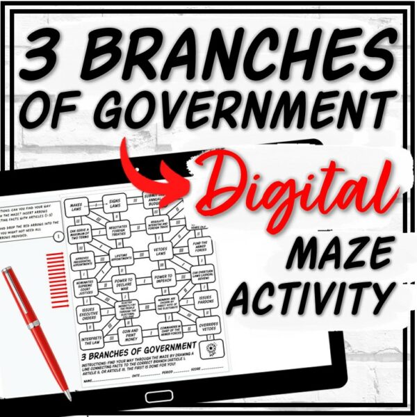 Constitution Maze Activity Bundle - Made By Teachers