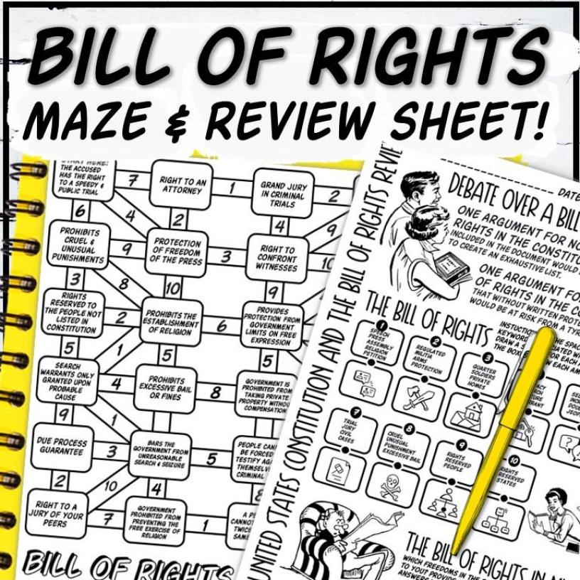 Constitution Maze Activity Bundle | Made By Teachers