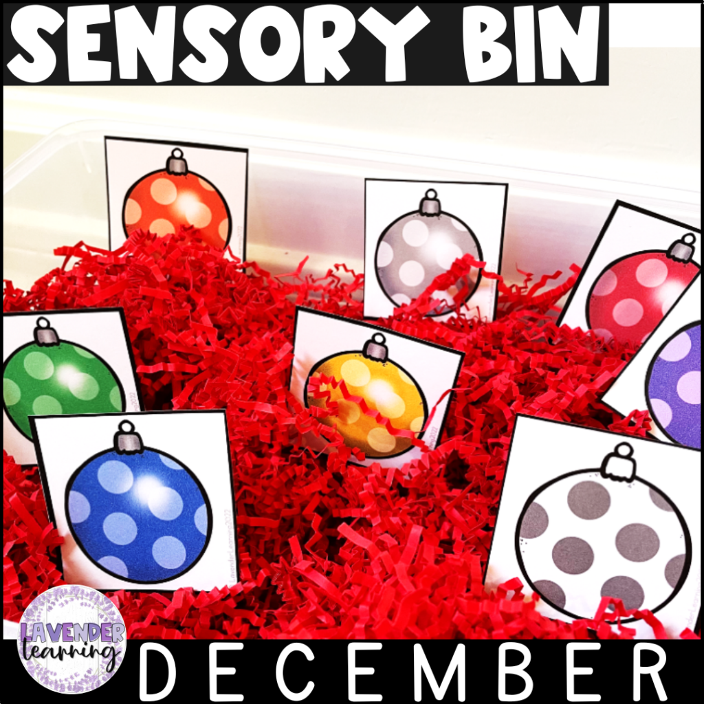 December Sensory Bin for Pre-K & Kindergarten - Christmas Sensory Bin ...